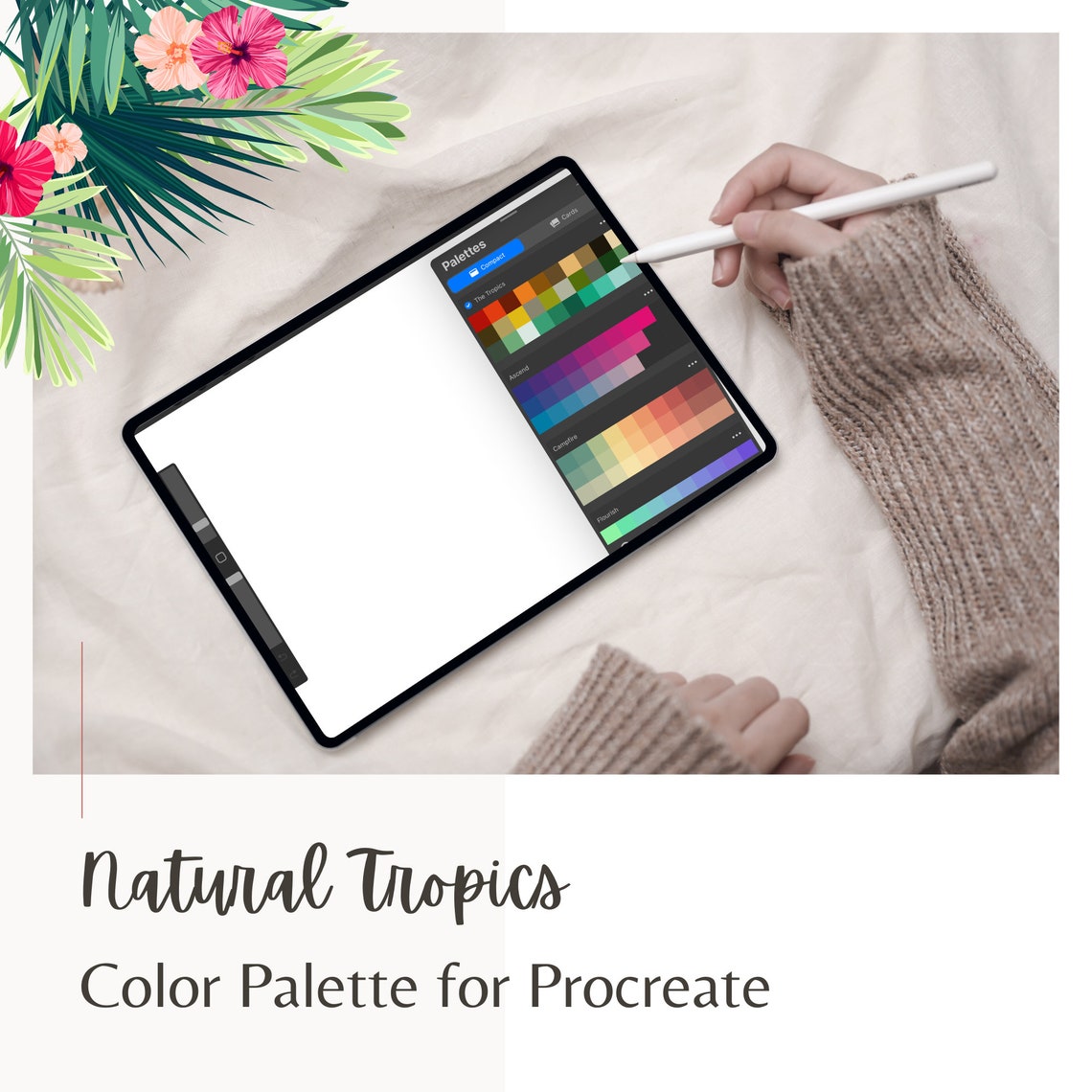 Procreate Color Palette Natural Tropics | Color Swatches | Instant ...