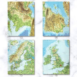 Vintage Maps Collection Printable Digital Paper Old Paper Textures 16 ...