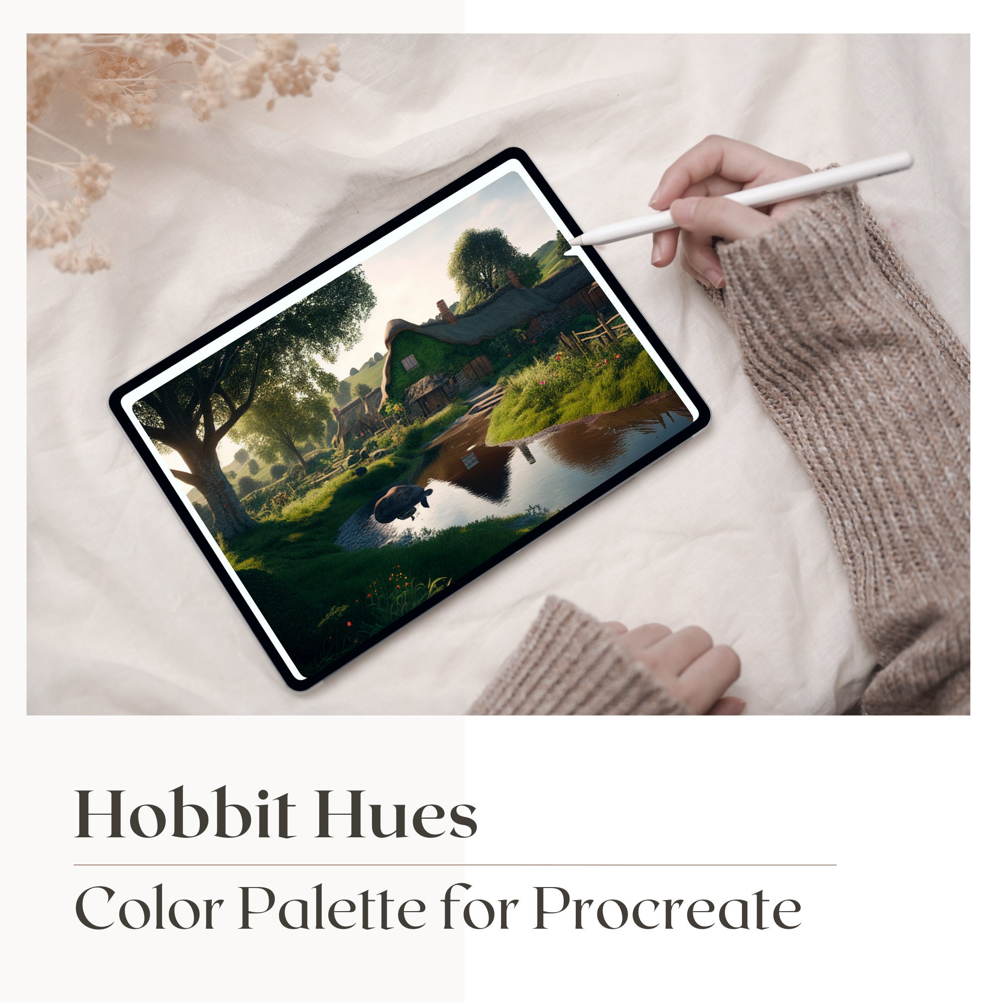 PROCREATE Color Palette HOBBIT HUES | 30 Color Swatches | Instant ...