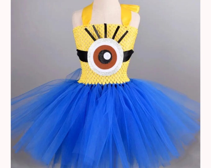 Minion Halloween Costume, Minion Tutu Dress, Halloween Costume, Tulle ...