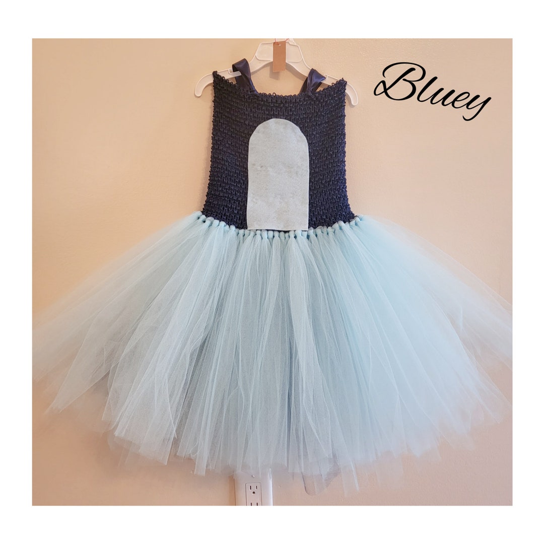 Bluey Halloween Costume, Bluey Tutu Dress, Halloween Costume, Tulle ...