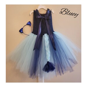 Bluey Halloween Costume, Bluey Tutu Dress, Halloween Costume, Tulle ...