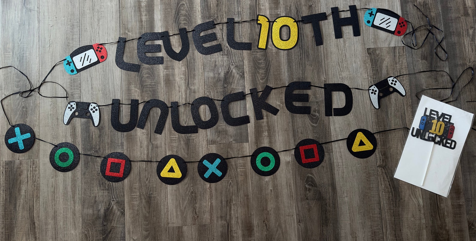 Happy 10th Birthday Banner Level 10s Unlocked Decoration Video - Etsy