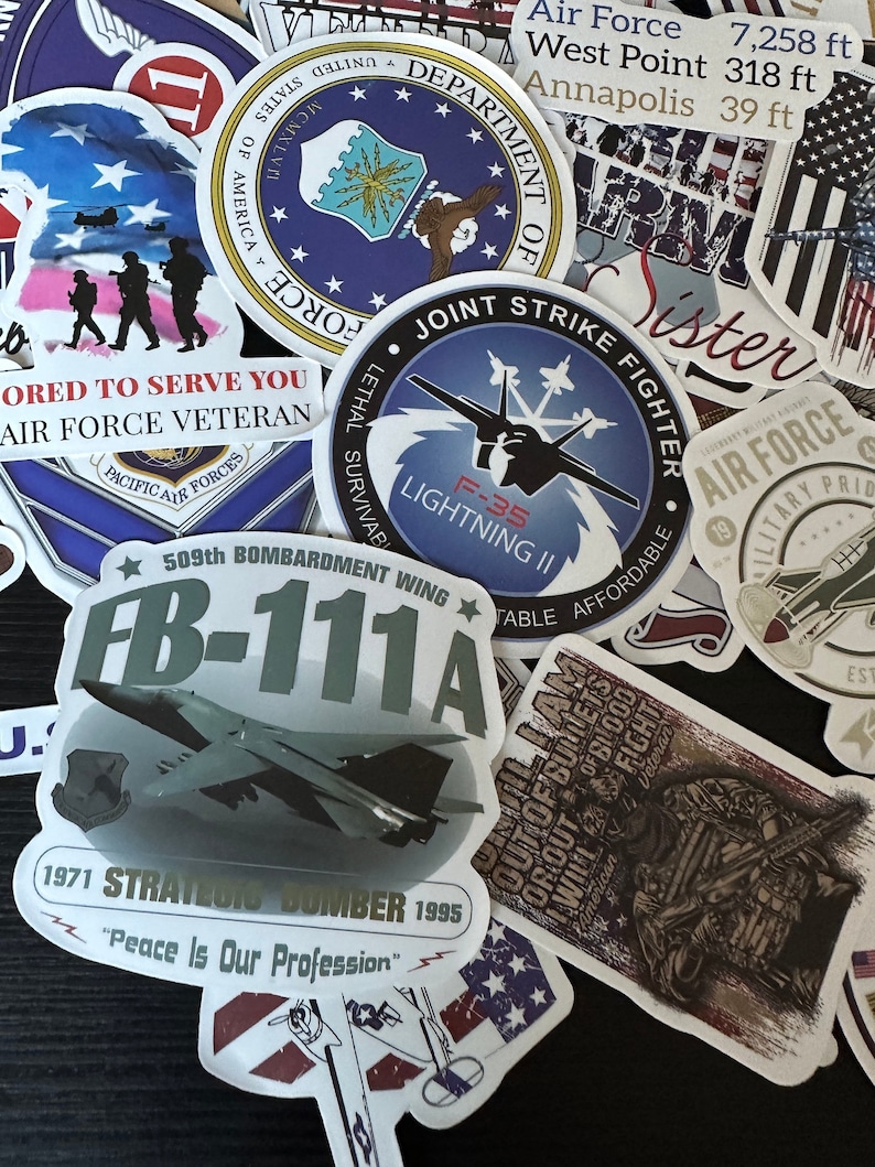 Patriotic Veteran Army Stickers Truck Travel Case Motorcycle Guitar ...