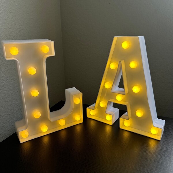 Letter Lights - Etsy