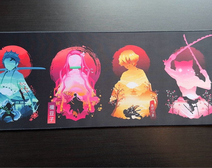 Anime Demon Slayer Mouse Pad Kimetsu No Yaiba Large Extended Gaming ...
