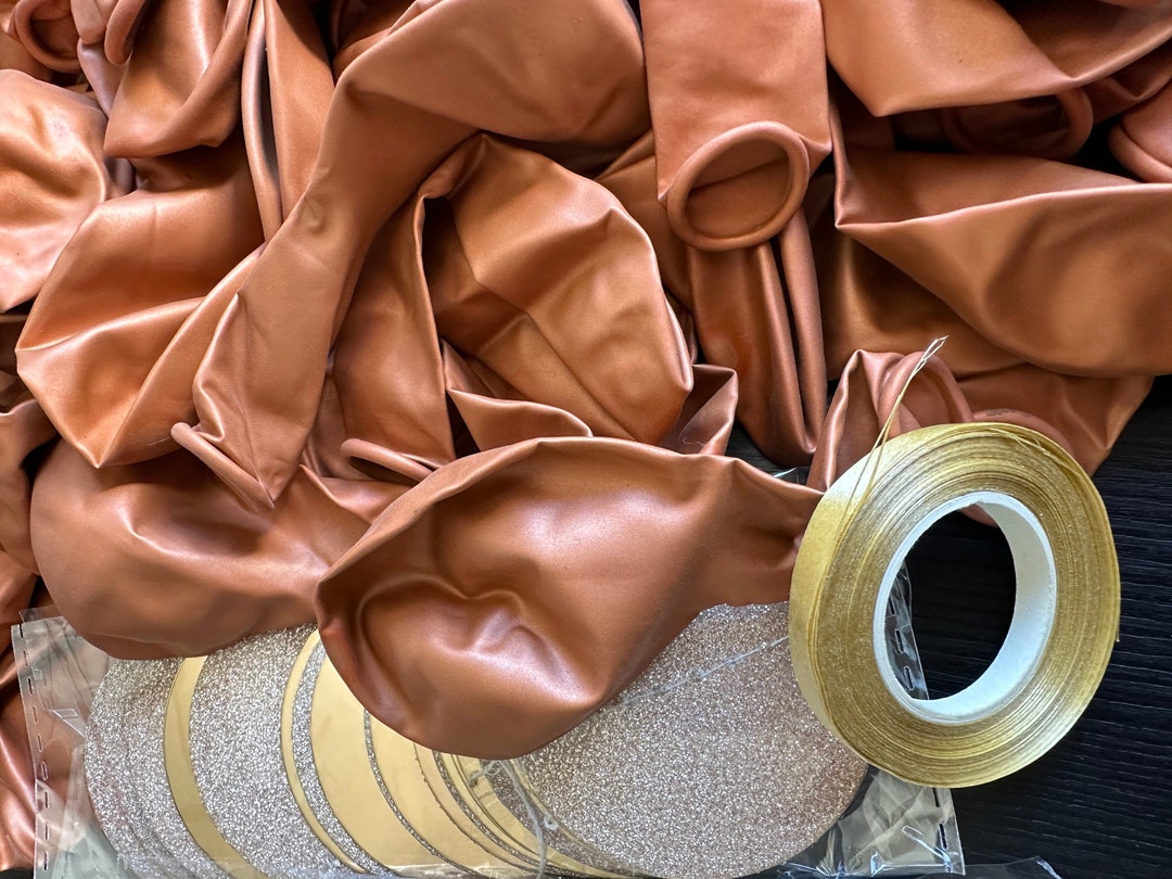 Balloons 70 Pcs Caramel Brown Neutral Rubber Balloons for Wedding ...