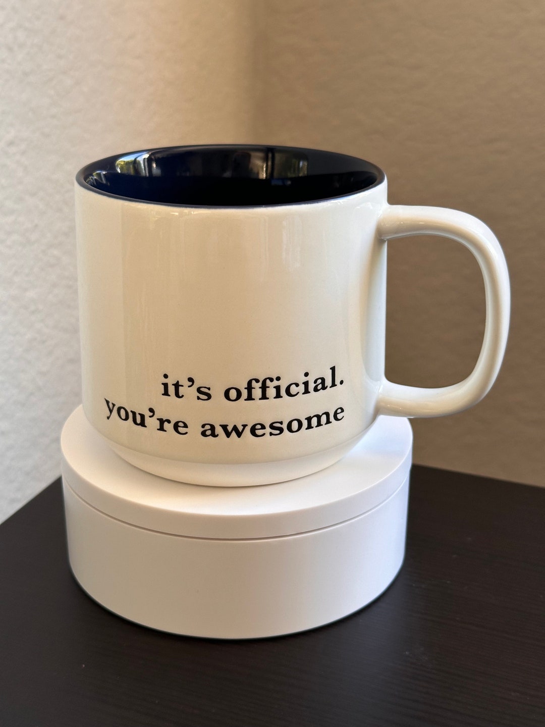 It's Official. You're Awesome Mug Cream - Threshold 16oz Stoneware - Etsy