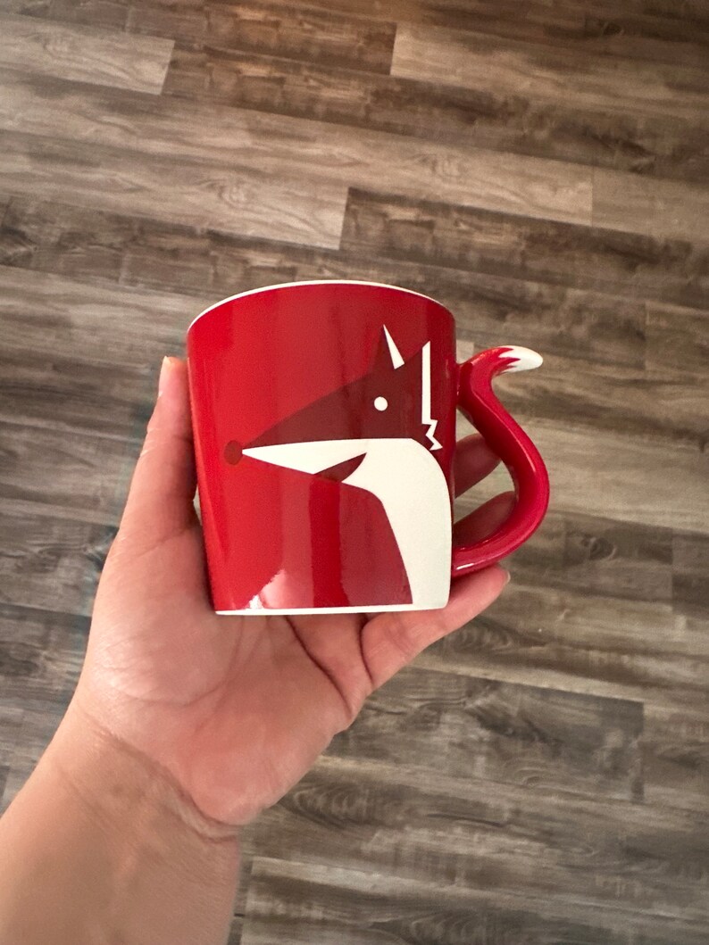 Starbucks Fox Mug Unique Bone China Coffee Mug With Fox Tail Handle ...