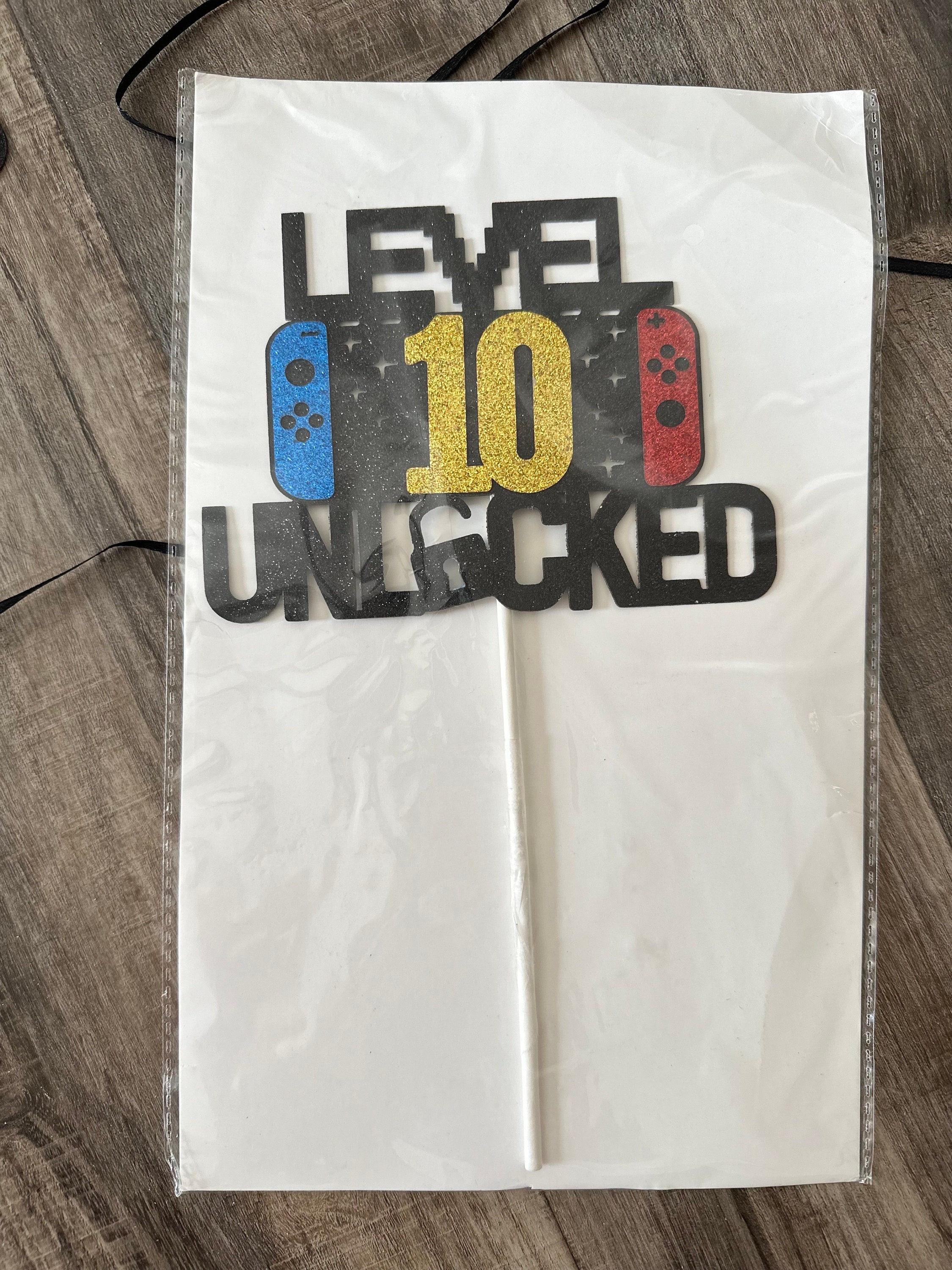 Happy 10th Birthday Banner Level 10s Unlocked Decoration Video - Etsy
