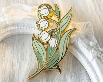 Lily of the Valley Enamel Pin - Etsy