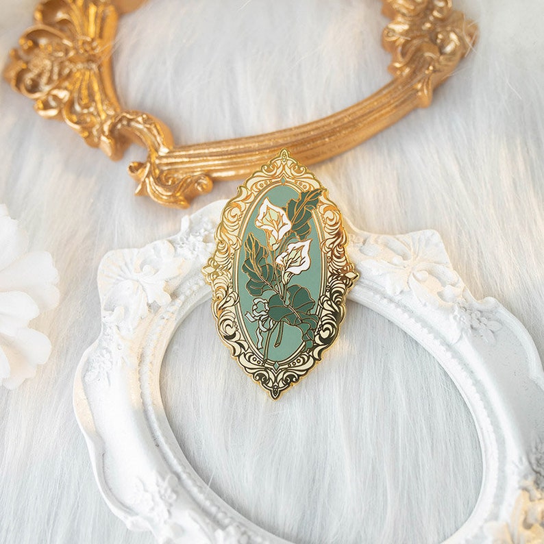 NEW Calla Lily Hard Enamel Pin Floral Pin Brooch - Etsy