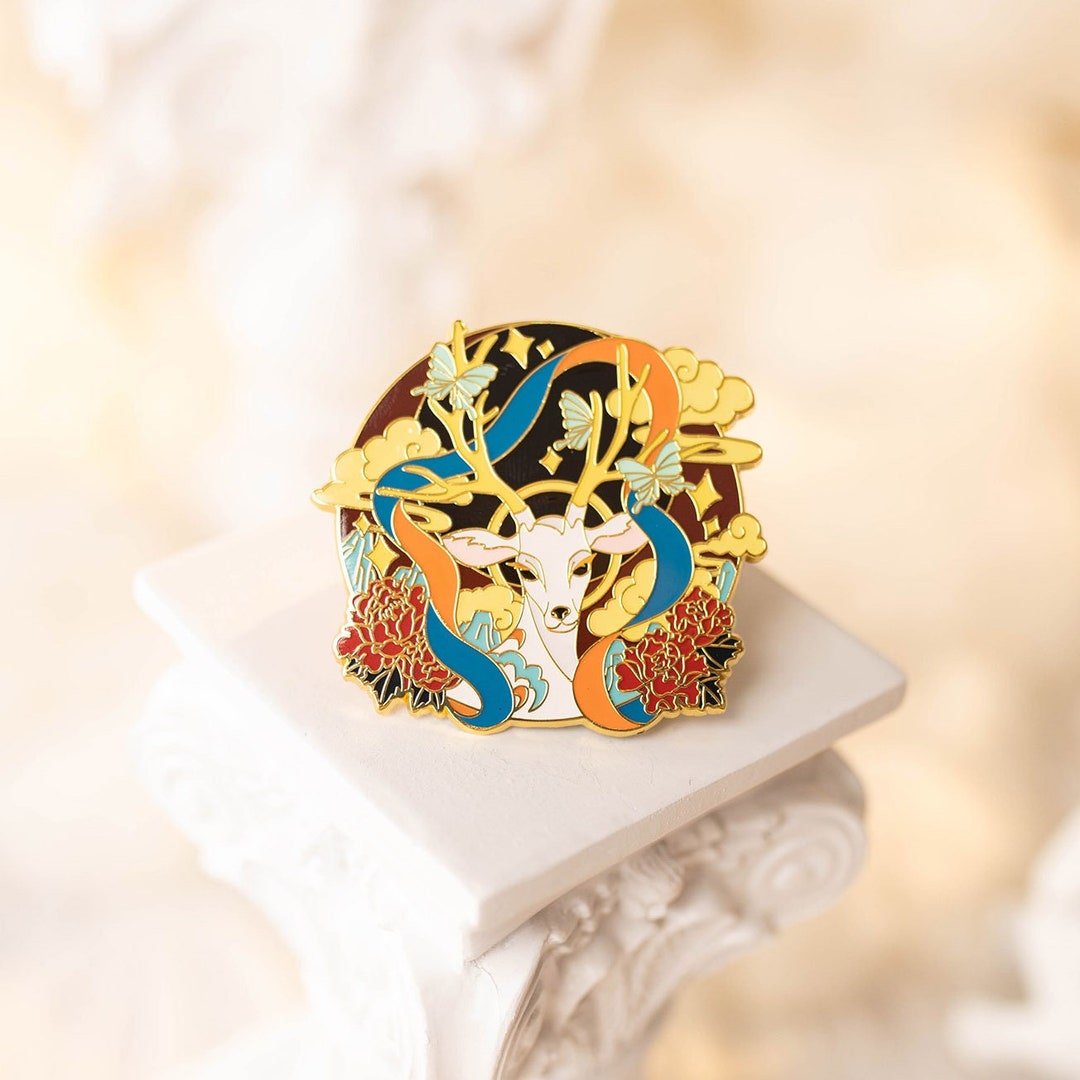 Nine-coloured Deer Pin Badge Chinese Buddhist Scripture - Etsy