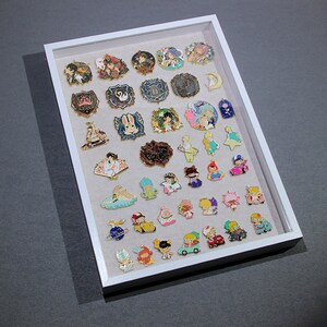 Minimalist Large Pin Display Board Frame, Wooden Enamel Pin Display ...