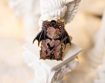 Demon Enamel Pin - Etsy