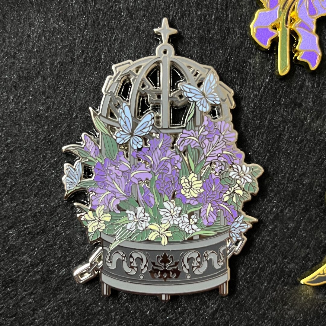 Iris Hard Enamel Pin, Botanical Art, Unique Gift, Gifts for Her - Etsy