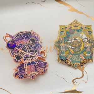 Genie Wishing Lamp Aladdin Hard Enamel Pin Brooch Pin - Etsy