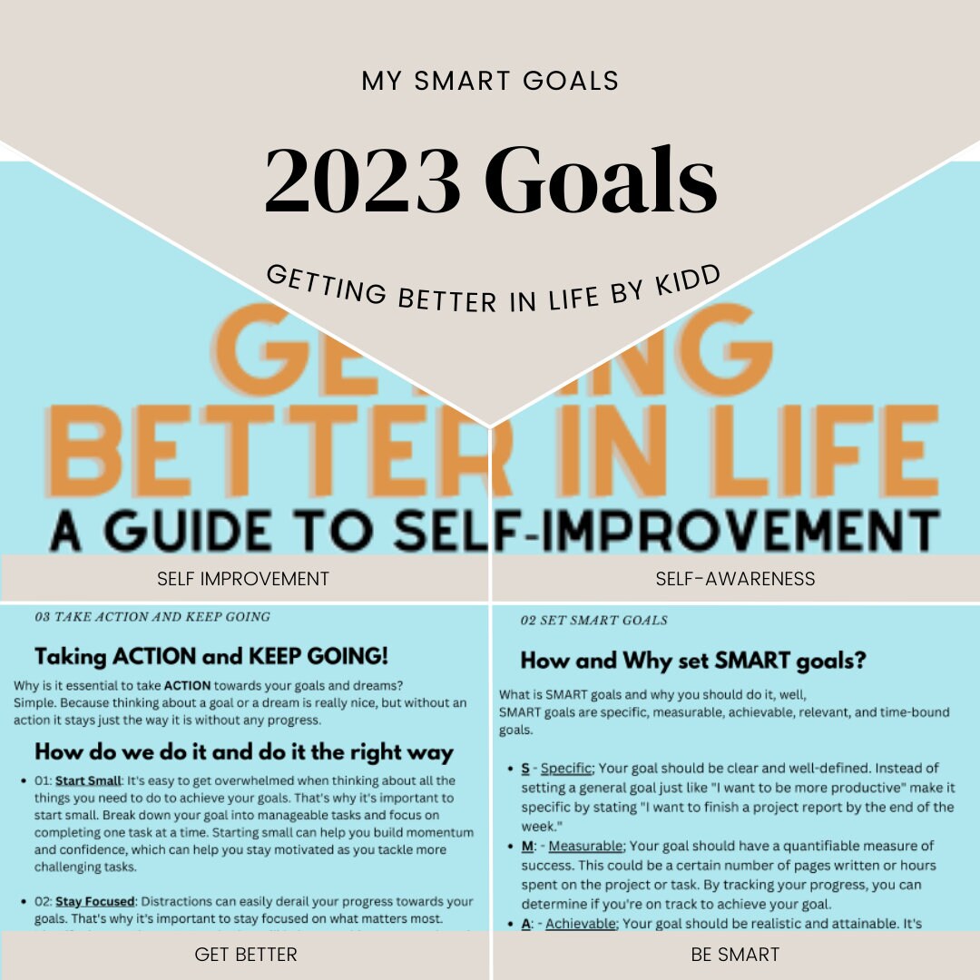 Transform Your Life: Printable SMART Goal Worksheet - Etsy