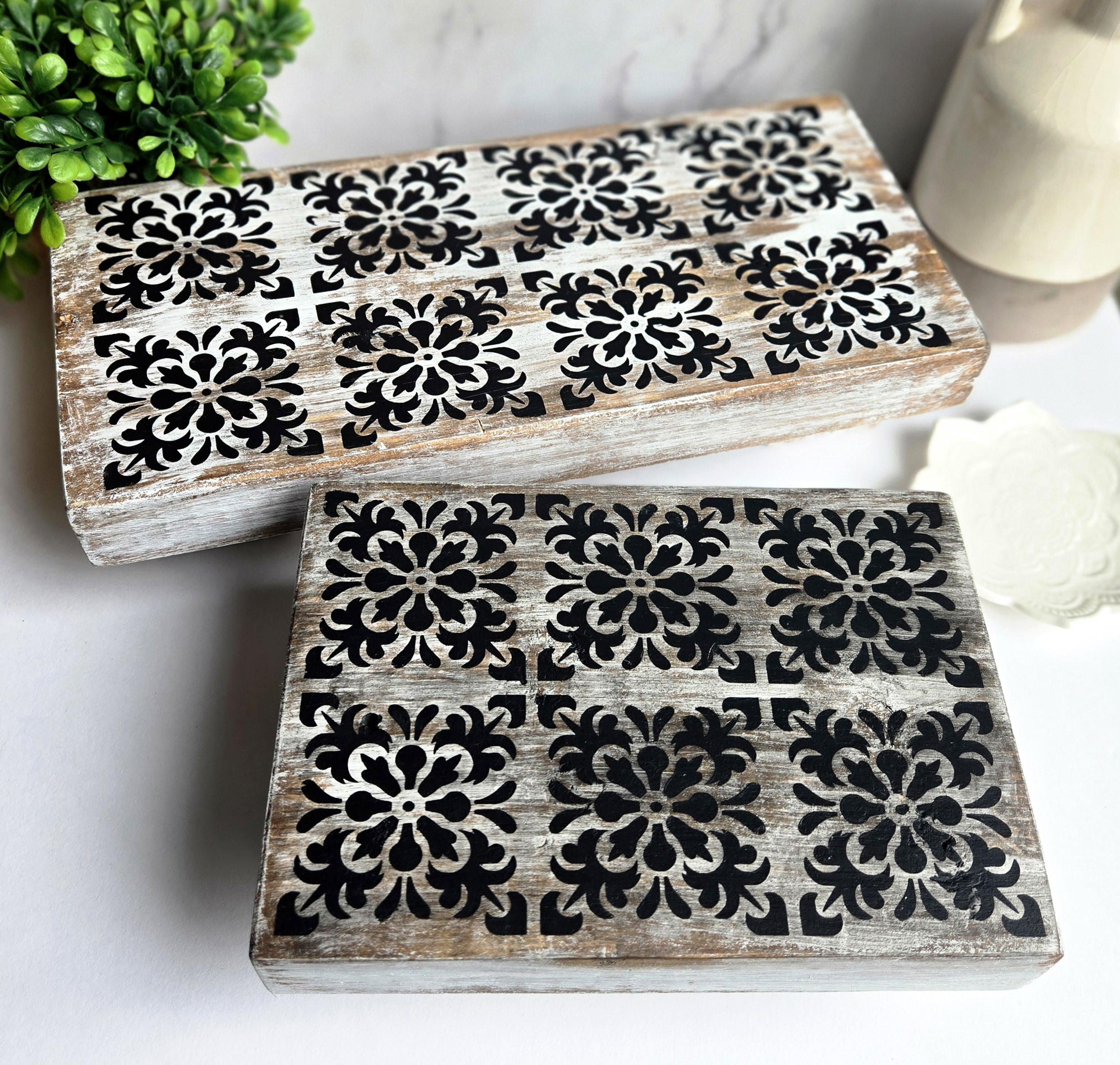 Rustic Farmhouse Wood Riser Wood Riser for Table, Elevated Display ...