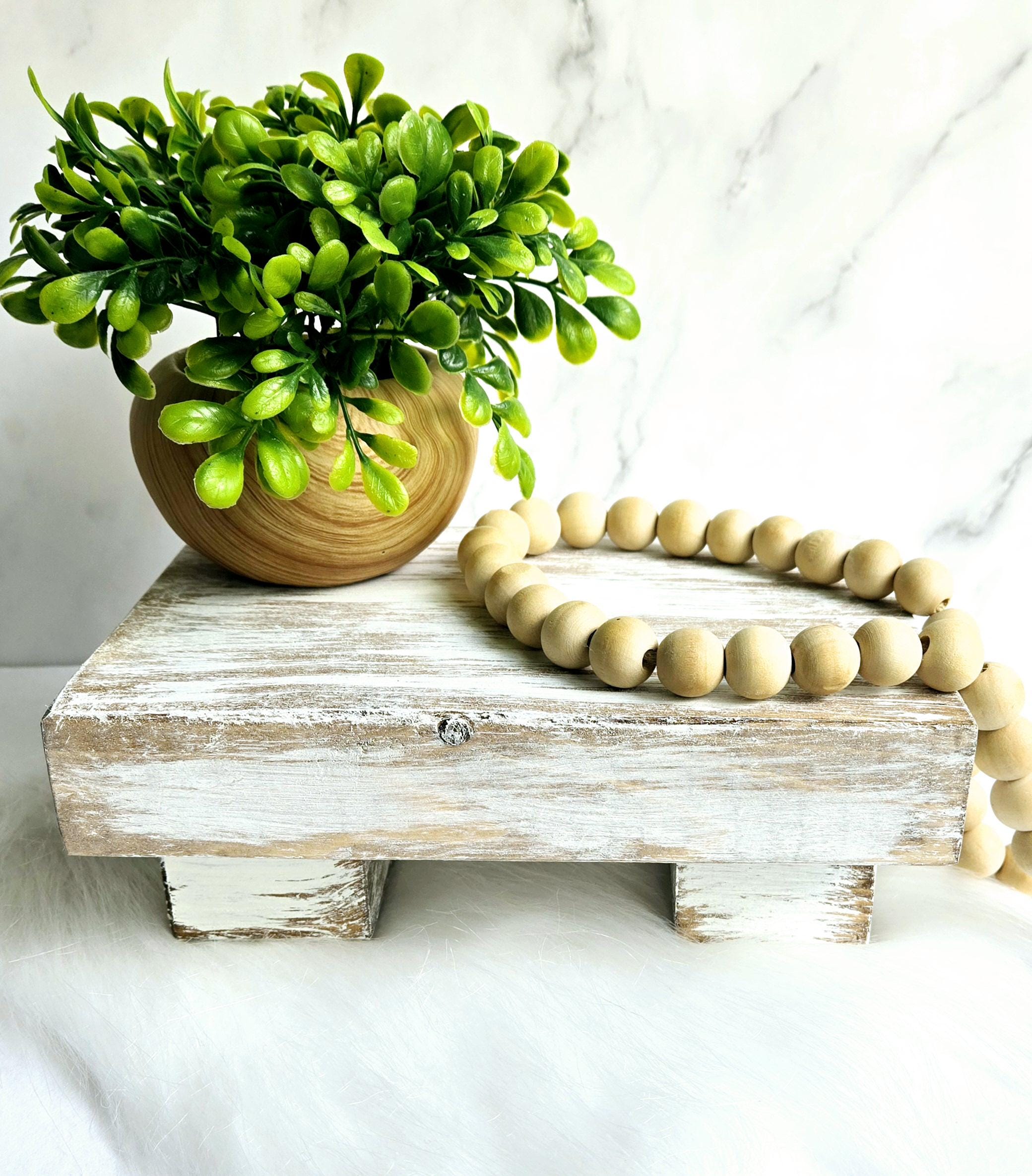 Rustic Farmhouse Wood Riser Wood Riser for Table, Elevated Display ...
