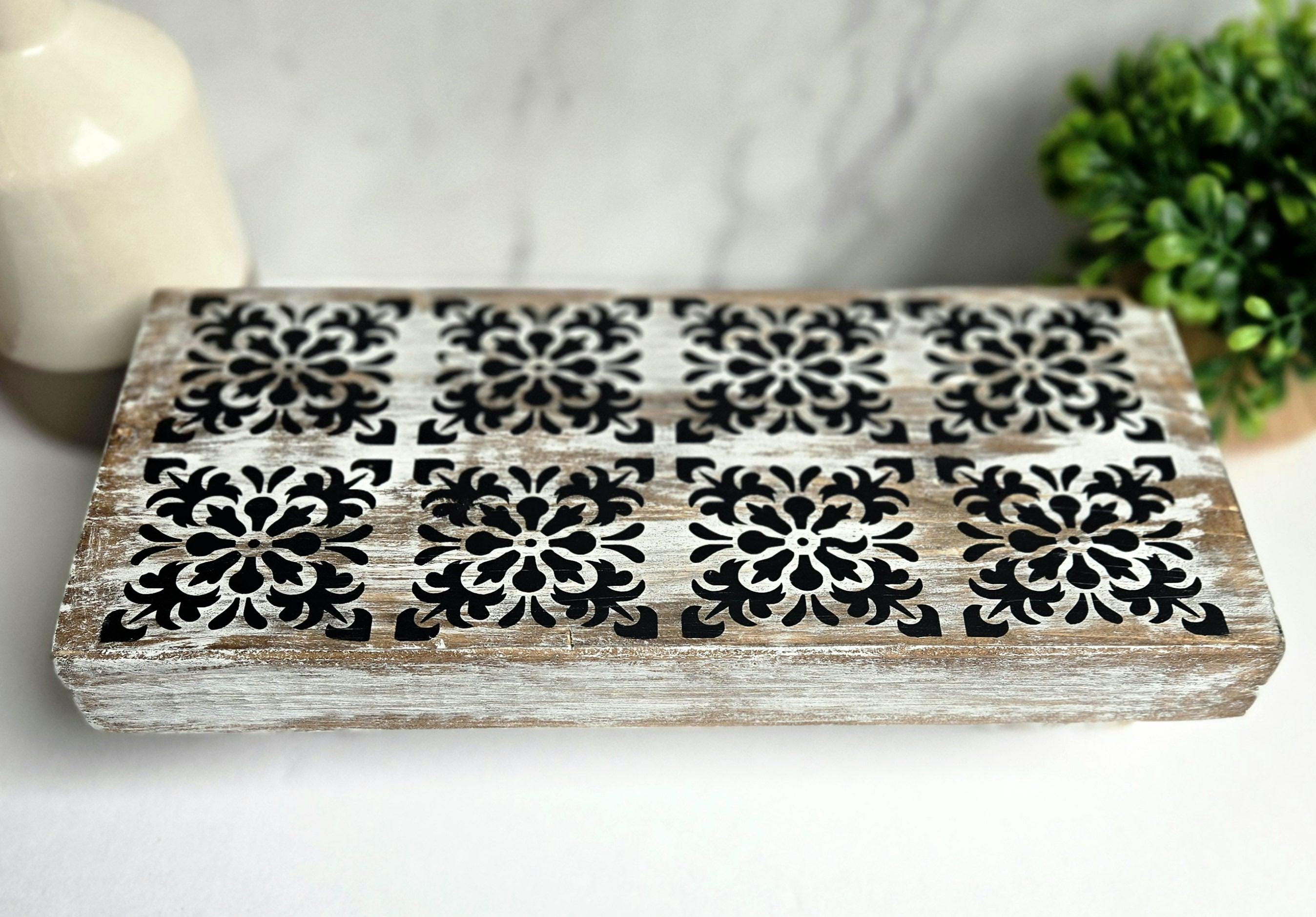 Rustic Farmhouse Wood Riser Wood Riser for Table, Elevated Display ...