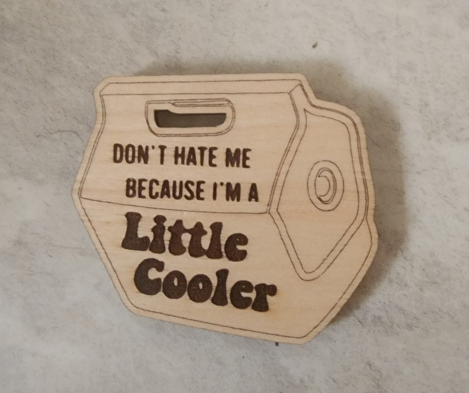 Refrigerator Magnet Wood Laser Engraved Magnet Funny Sayings Magnet ...