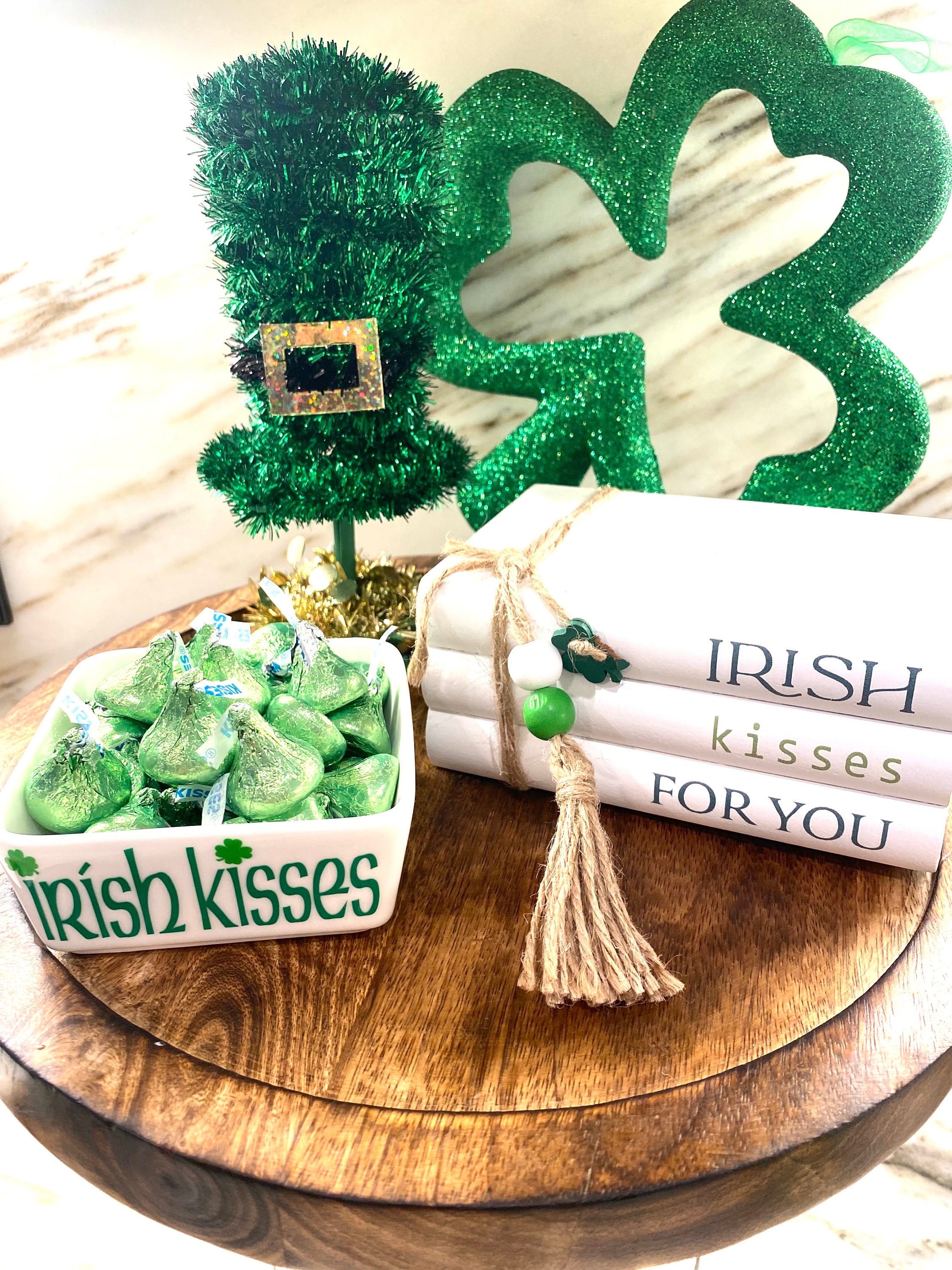 St Patricks Tiered Tray Decor CANDY INCLUDED St Pattys Day Decor Tiered ...