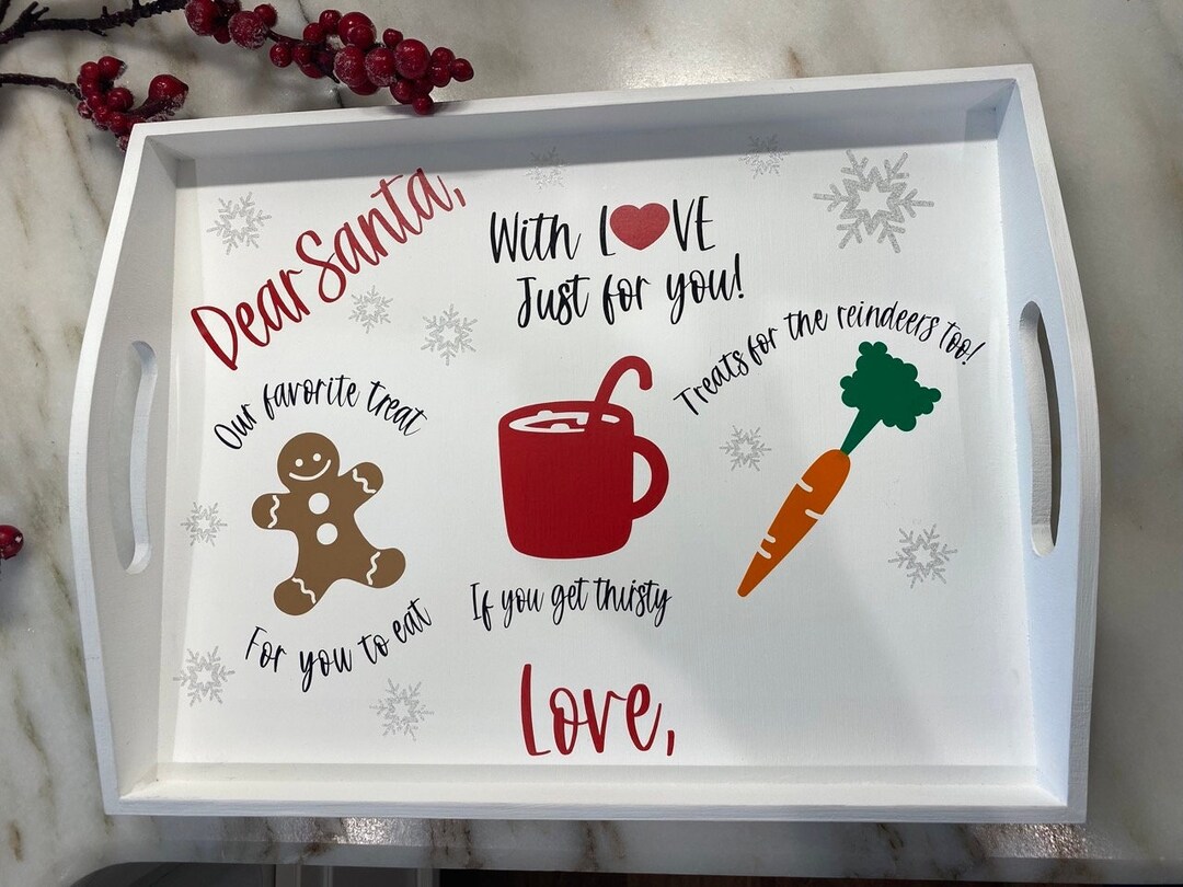 Santa Cookie Tray | Cookie Tray for Santa | Personalized Santa Tray ...