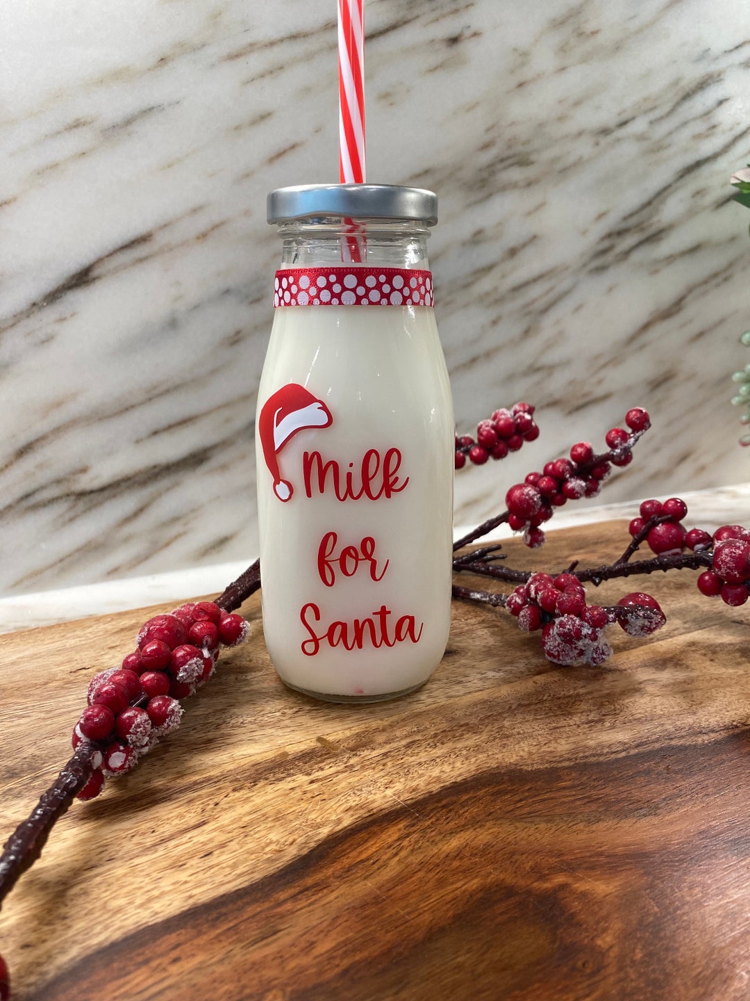 Milk for Santa Santa's Milk Bottle Christmas Milk - Etsy
