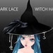 Vroid Dark Lace WITCH Hat - Etsy