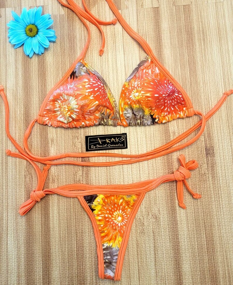 Women Thong Bikini Set, Brazilian Swimsuit, Bottom Top Triangle, One ...