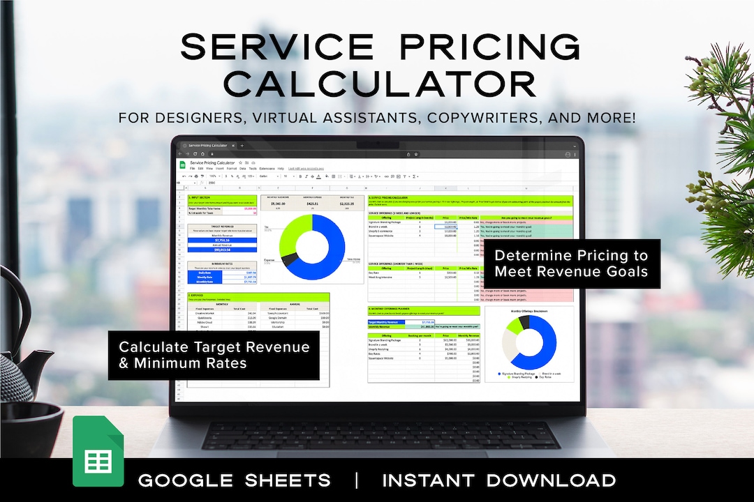 Pricing Calculator Template, Service Pricing Guide, Service Pricing ...