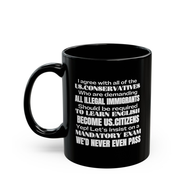 Funny Immigration Coffee Mug,pro Blue America,open Borders,gop Clown ...