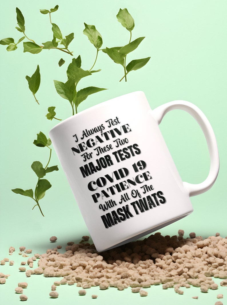 Mask Fanatics Coffee Mug,covid Humor,mask Humor,no Patience With Idiots ...