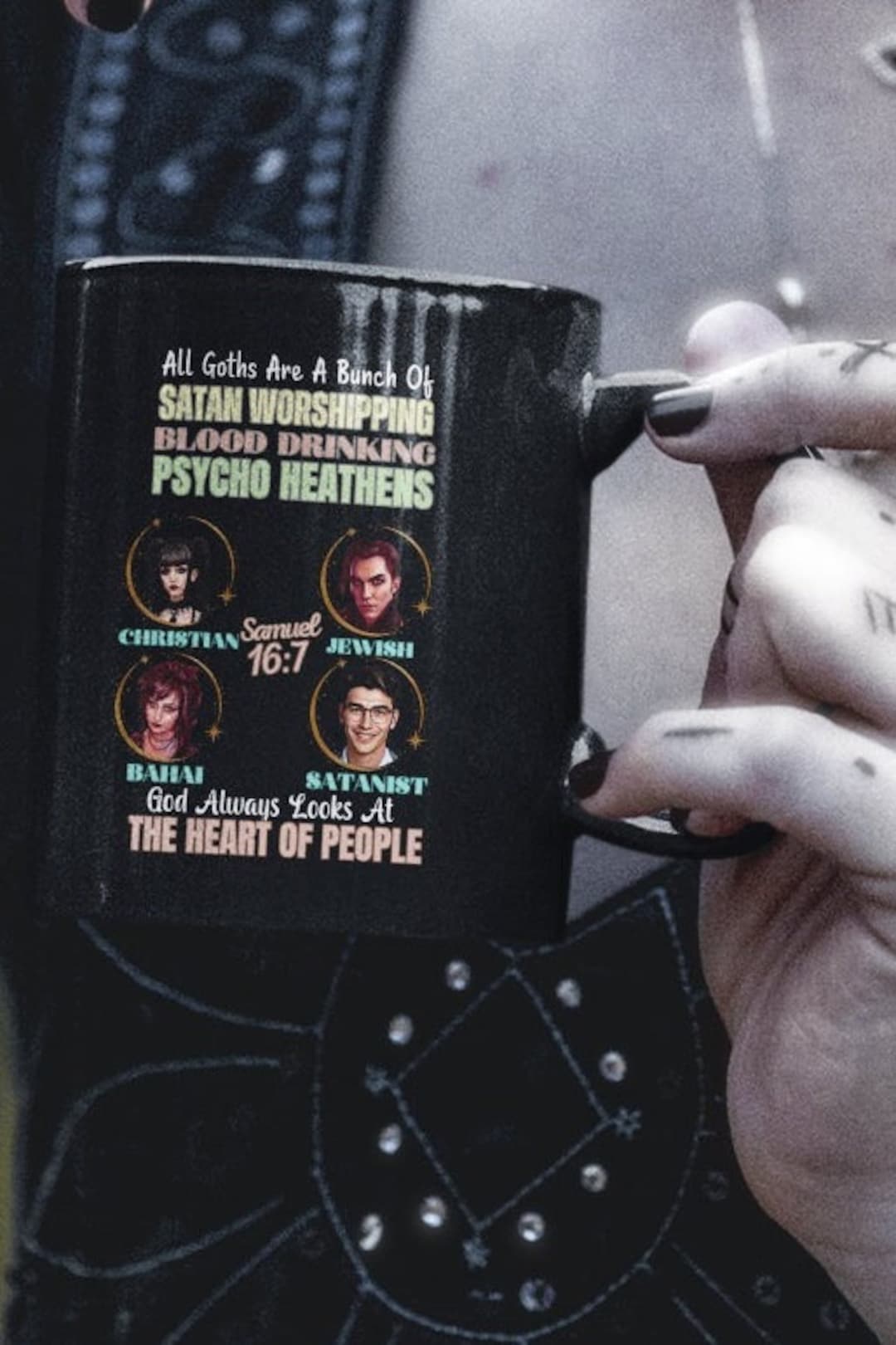 Goths Are Not Heathens Coffee Mug,christian Goth Gifts,alternative ...