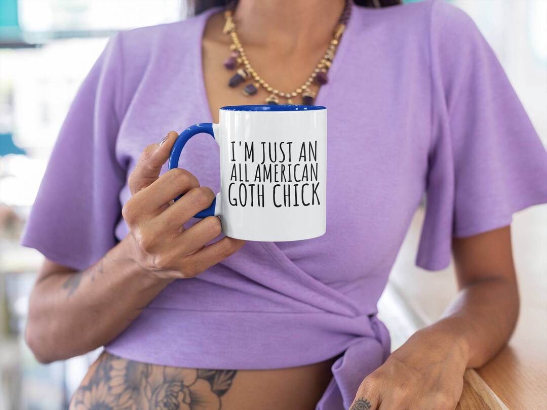 Patriotic Goth Girls Mug, All American Goth Girl,goth Humor,gifts for ...