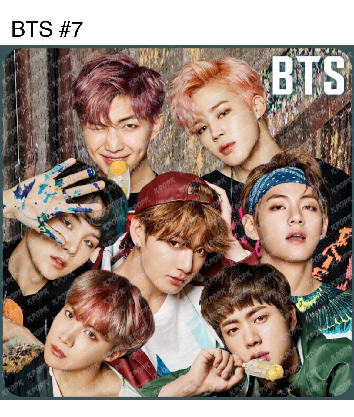 Bts/k-pop Group Acrylic Oil Painting - Accepting Custom BTS Painting ...