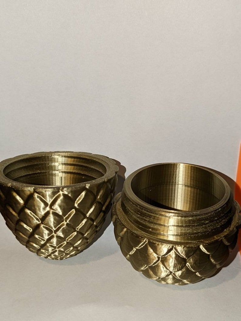 Threaded Dragon Egg Container - Etsy