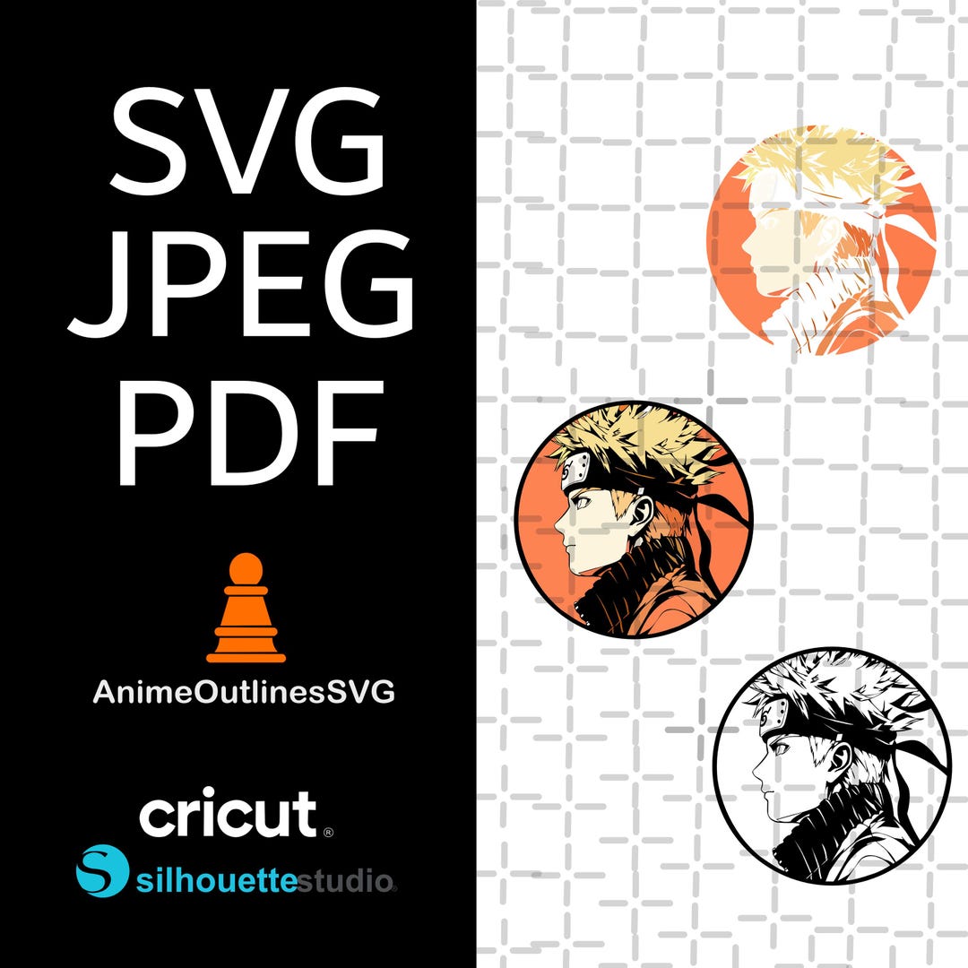 Naruto Coin SVG PDF JPEG - Etsy