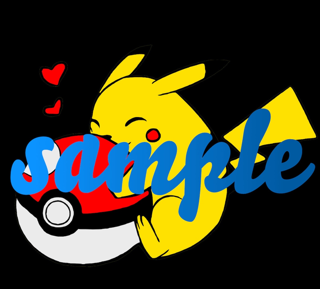 Pikachu Hugging Pokeball Svg Jpeg Pdf Png - Etsy