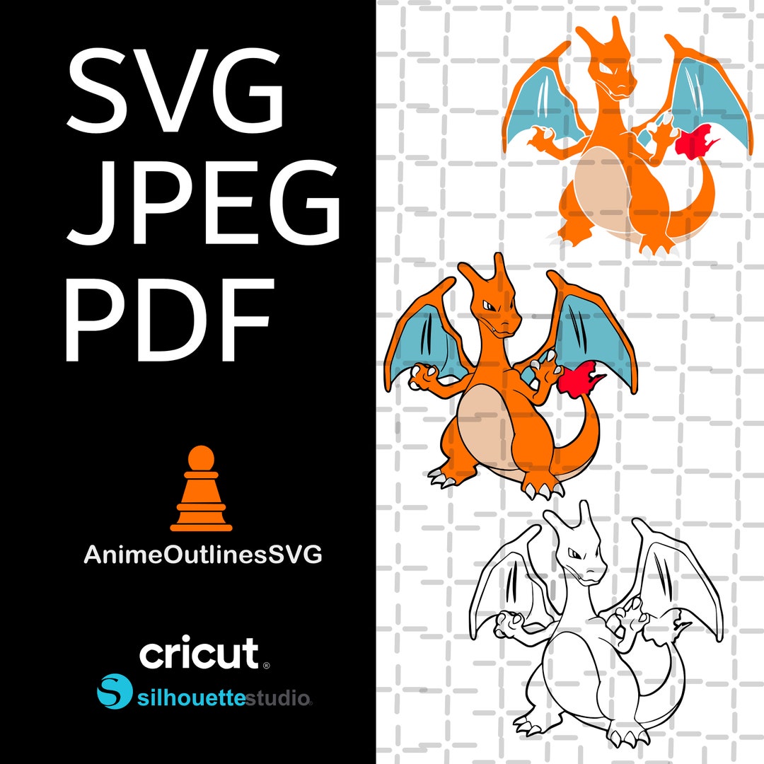 Charizard Smiles JPEG SVG PDF - Etsy