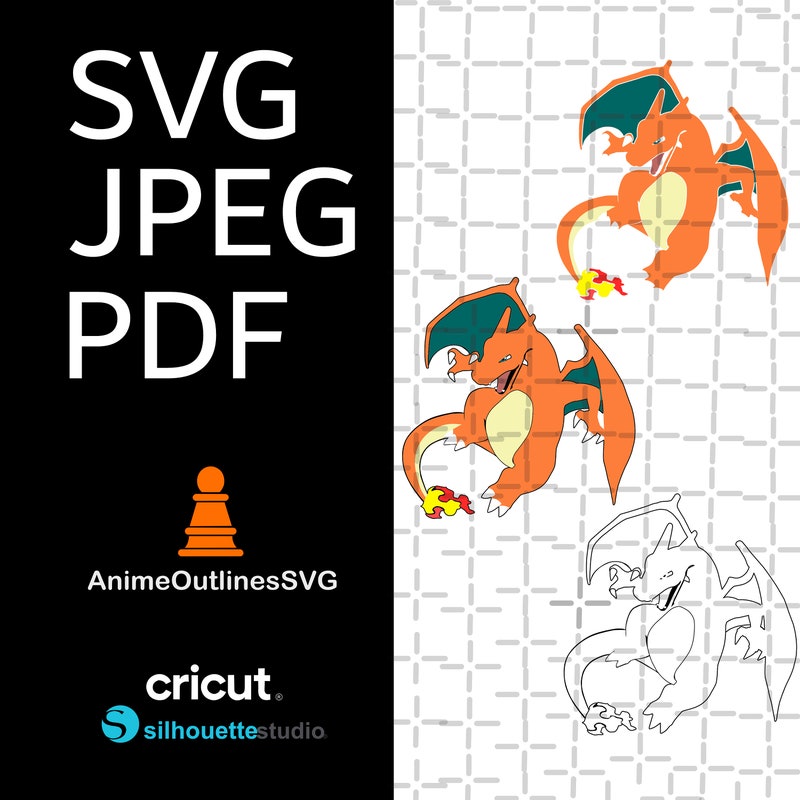 Charizard Svg - Etsy