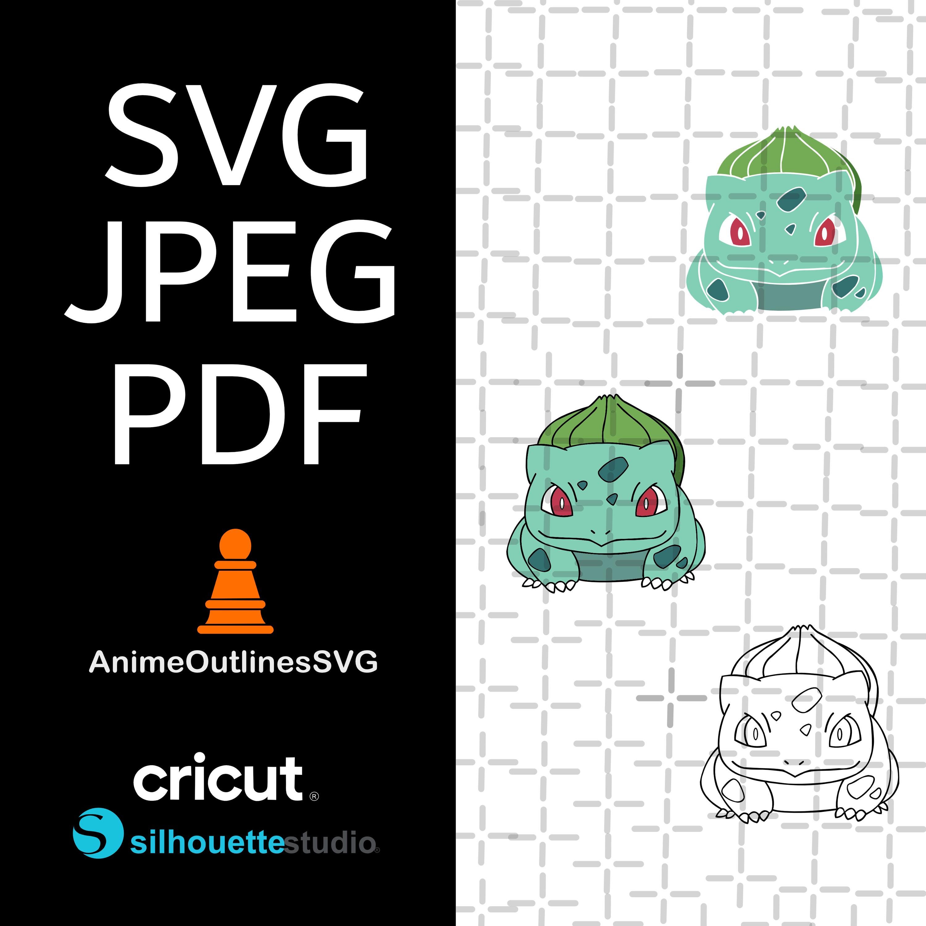 Bulbasaur SVG PDF JPEG - Etsy