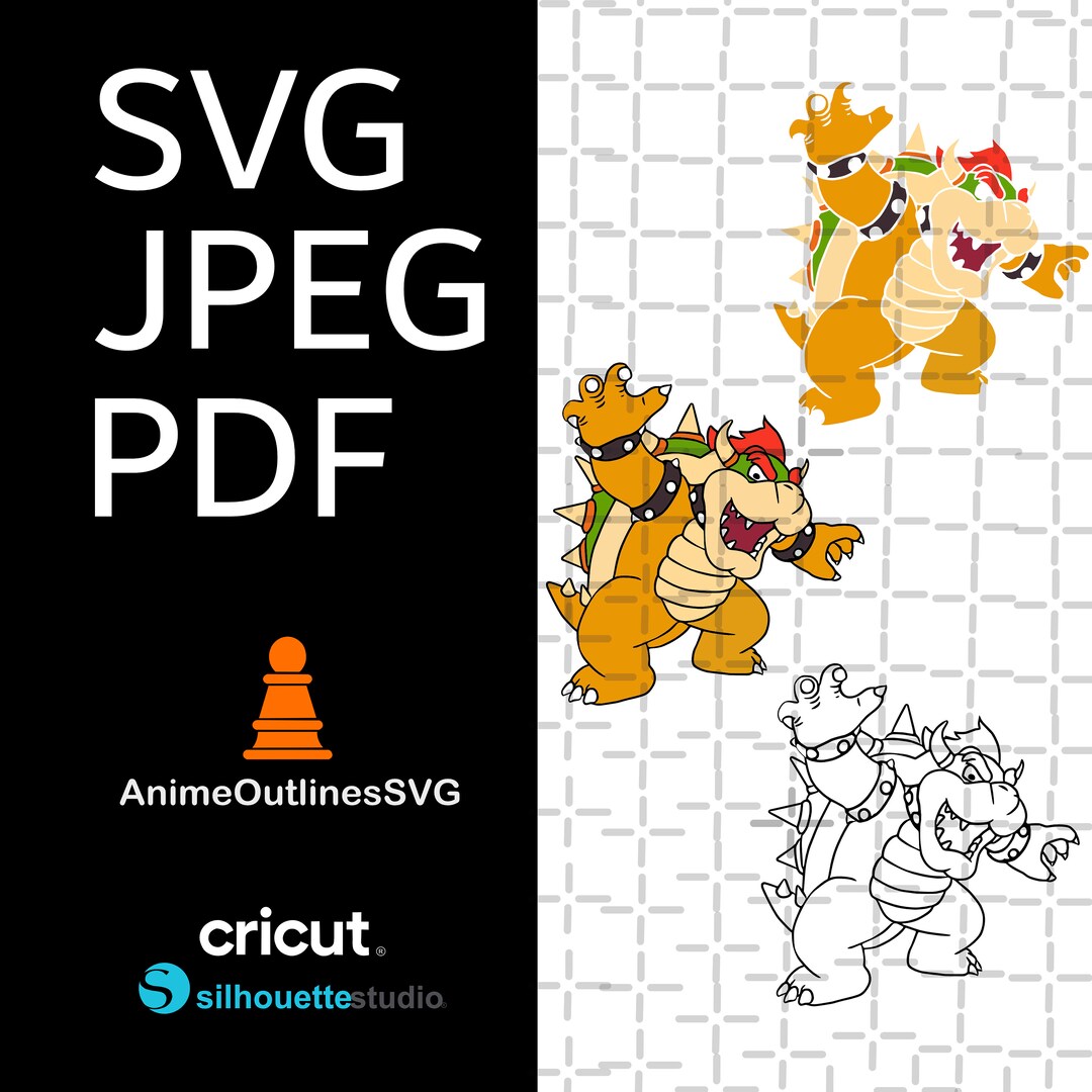 Bowser SVG PDF JPEG - Etsy