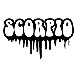 Scorpio Zodiac Sign Vinyl Decal - Etsy