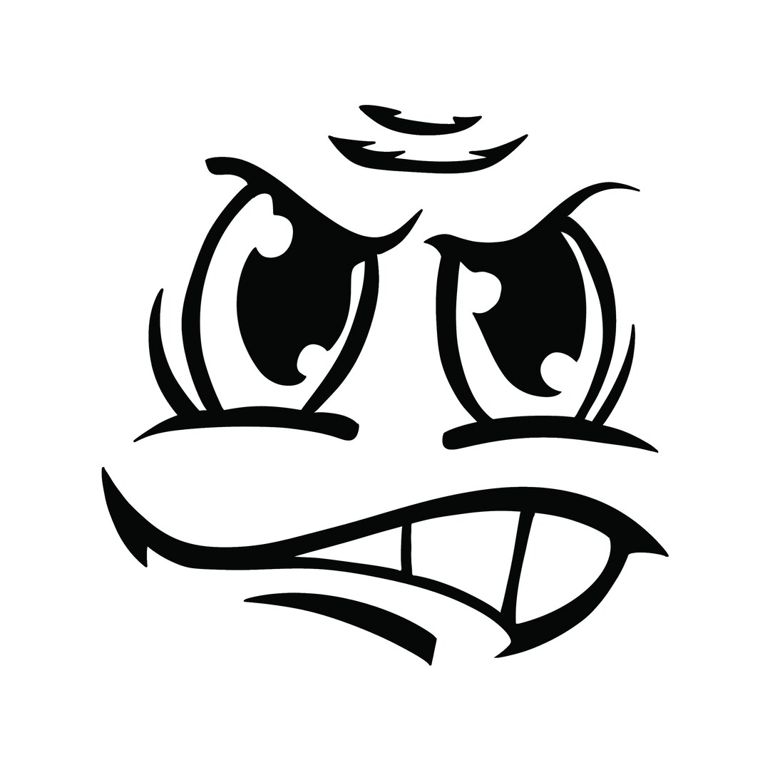 Cartoon Faces Vinyl Decal Sticker - Etsy