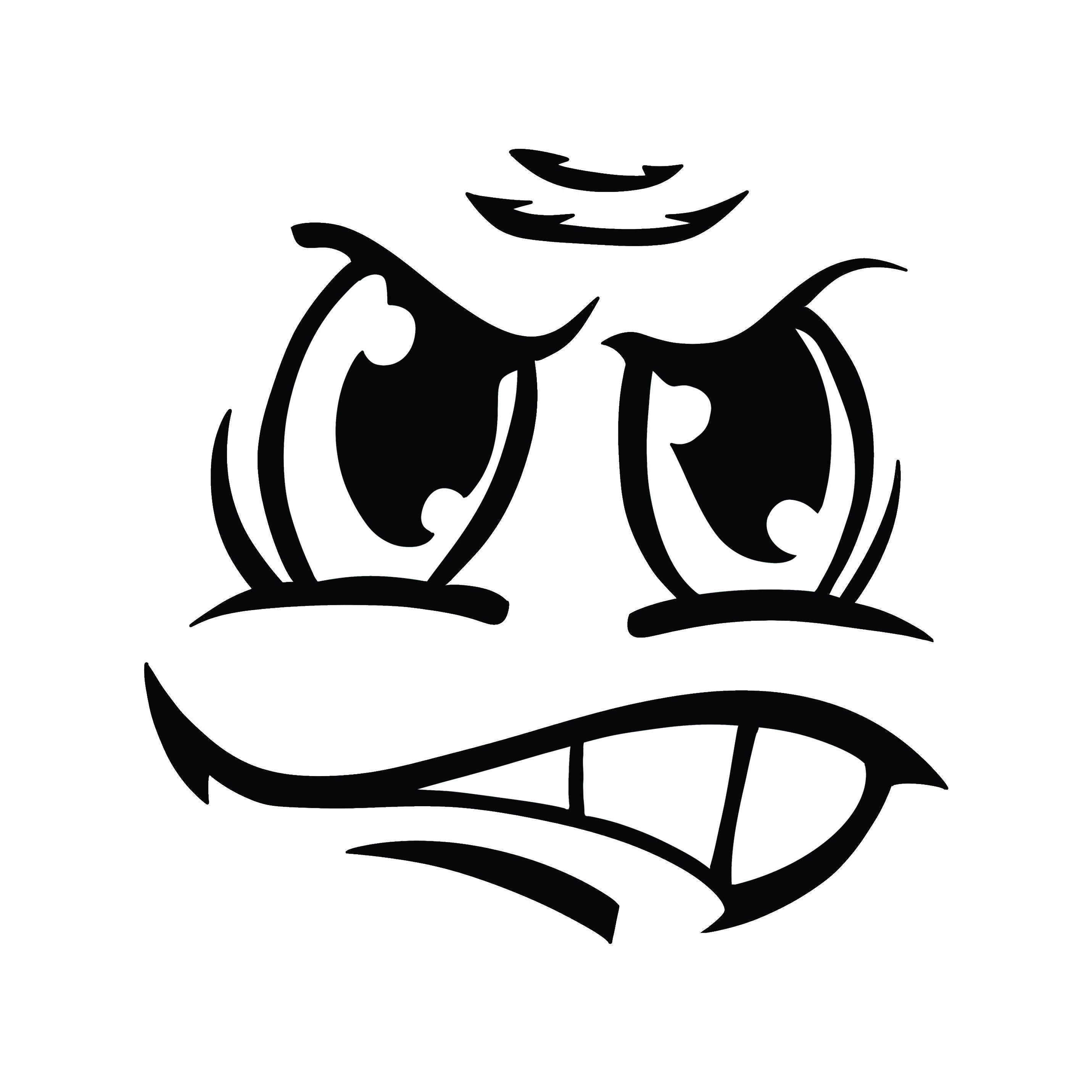 Cartoon Faces Vinyl Decal Sticker - Etsy