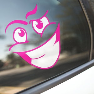 Cartoon Faces Vinyl Decal Sticker - Etsy