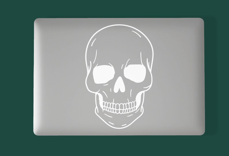 Creepy Halloween Skull Vinyl Decal Halloween Decor Decal Gothic Art - Etsy