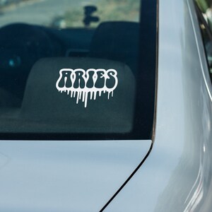 Aries Zodiac Sign Vinyl Decal - Etsy